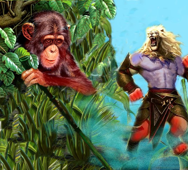 The monkeys and the ogre (Nalapana-Jataka)